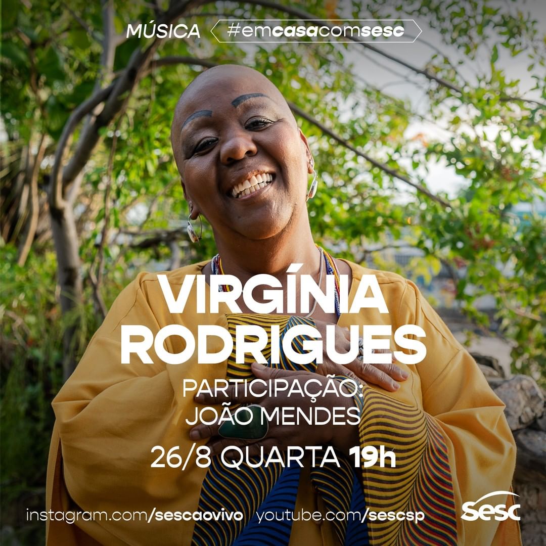 Live: Virgínia Rodrigues #EmCasaComSesc | Portal Oficial de Belo Horizonte