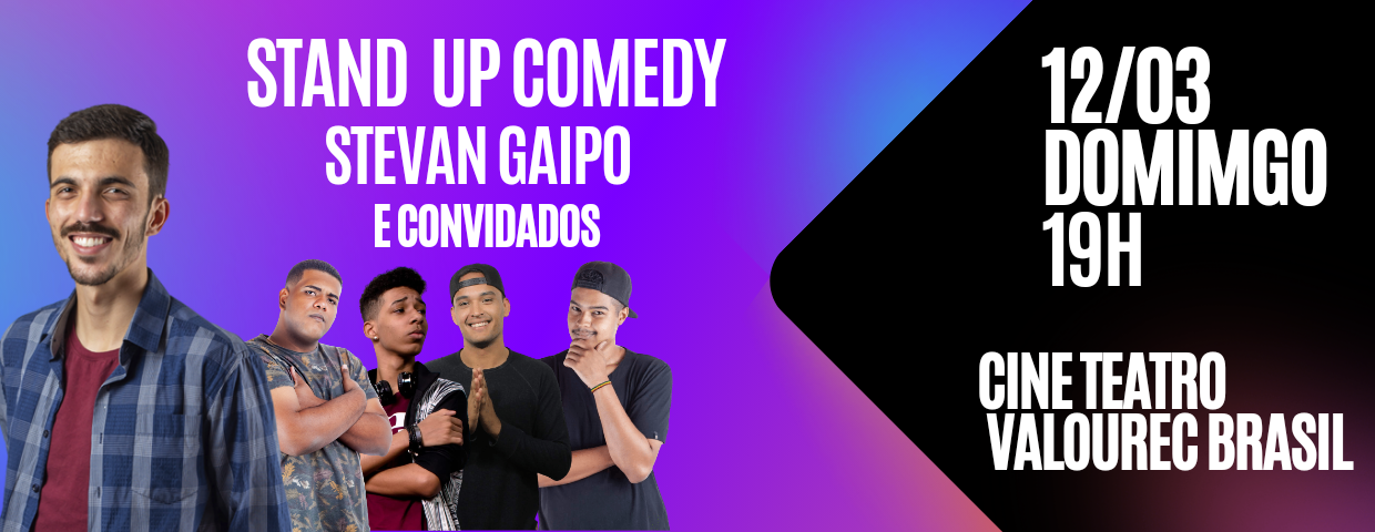 Stand up comedy com Stevan Gaipo | Portal Oficial de Belo Horizonte
