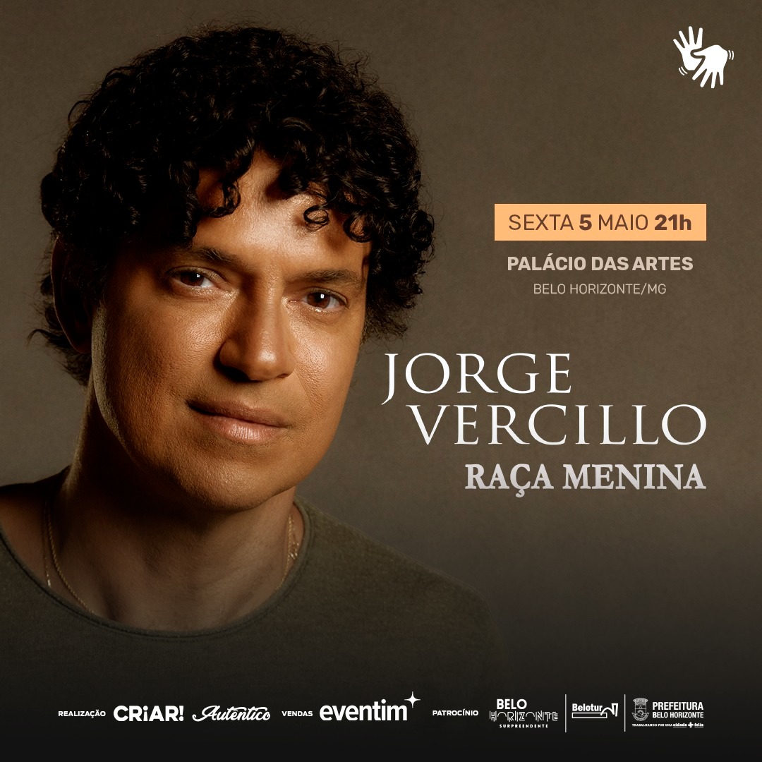 Show: Jorge Vercillo - Turnê “Raça Menina” | Portal Oficial de Belo ...
