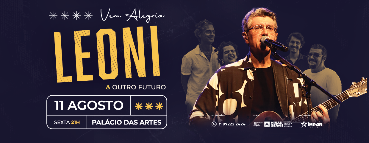 Show: Leoni "Vem Alegria" | Portal Oficial de Belo Horizonte