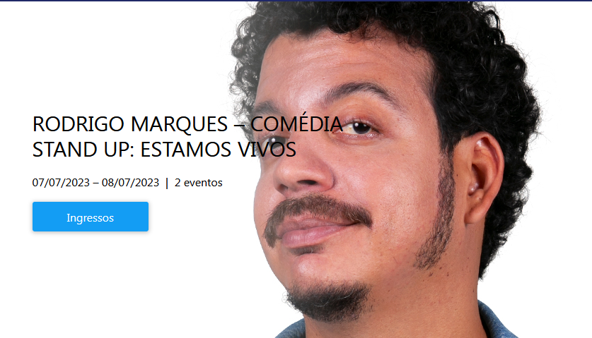 Comedia Stand-up: "Estamos vivos" com Rodrigo Marques | Portal Oficial de Belo Horizonte