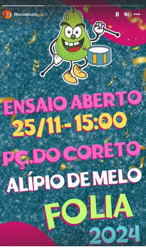 Bloco do Xibiu: Ensaio aberto | Portal Oficial de Belo Horizonte