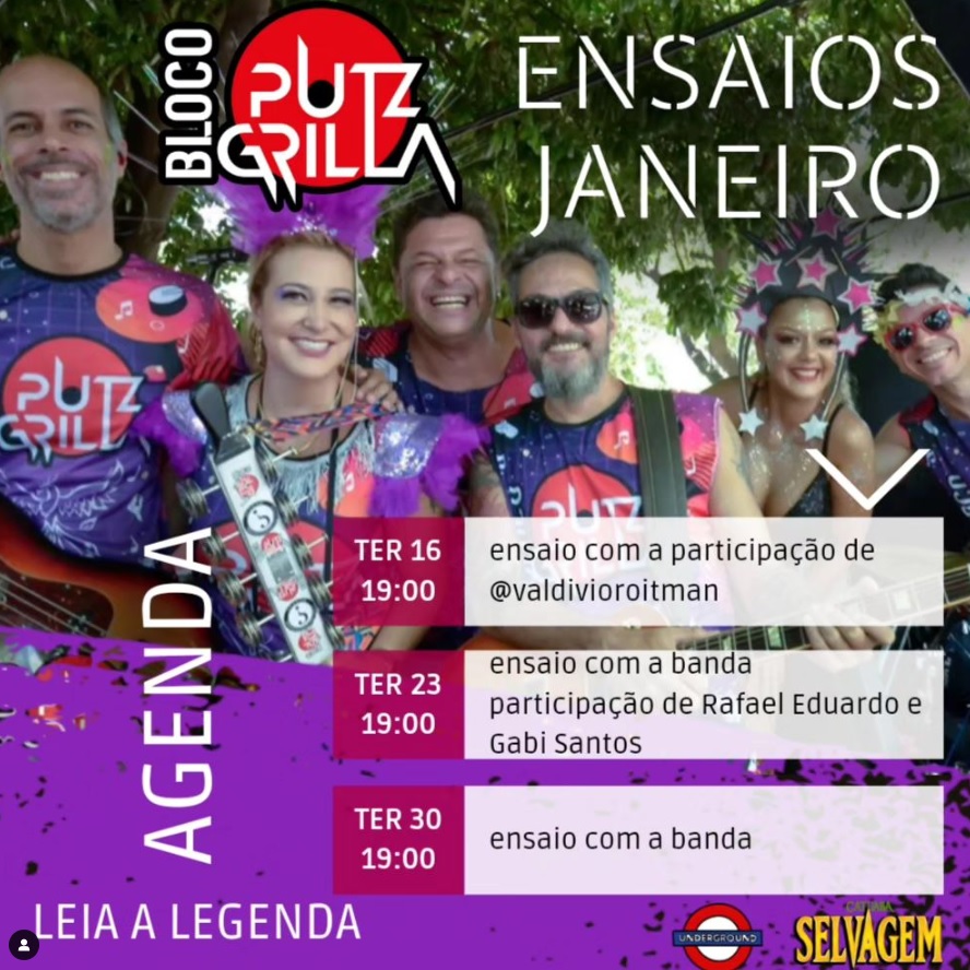 Ensaio: Bloco Putz Grilla | Portal Oficial de Belo Horizonte