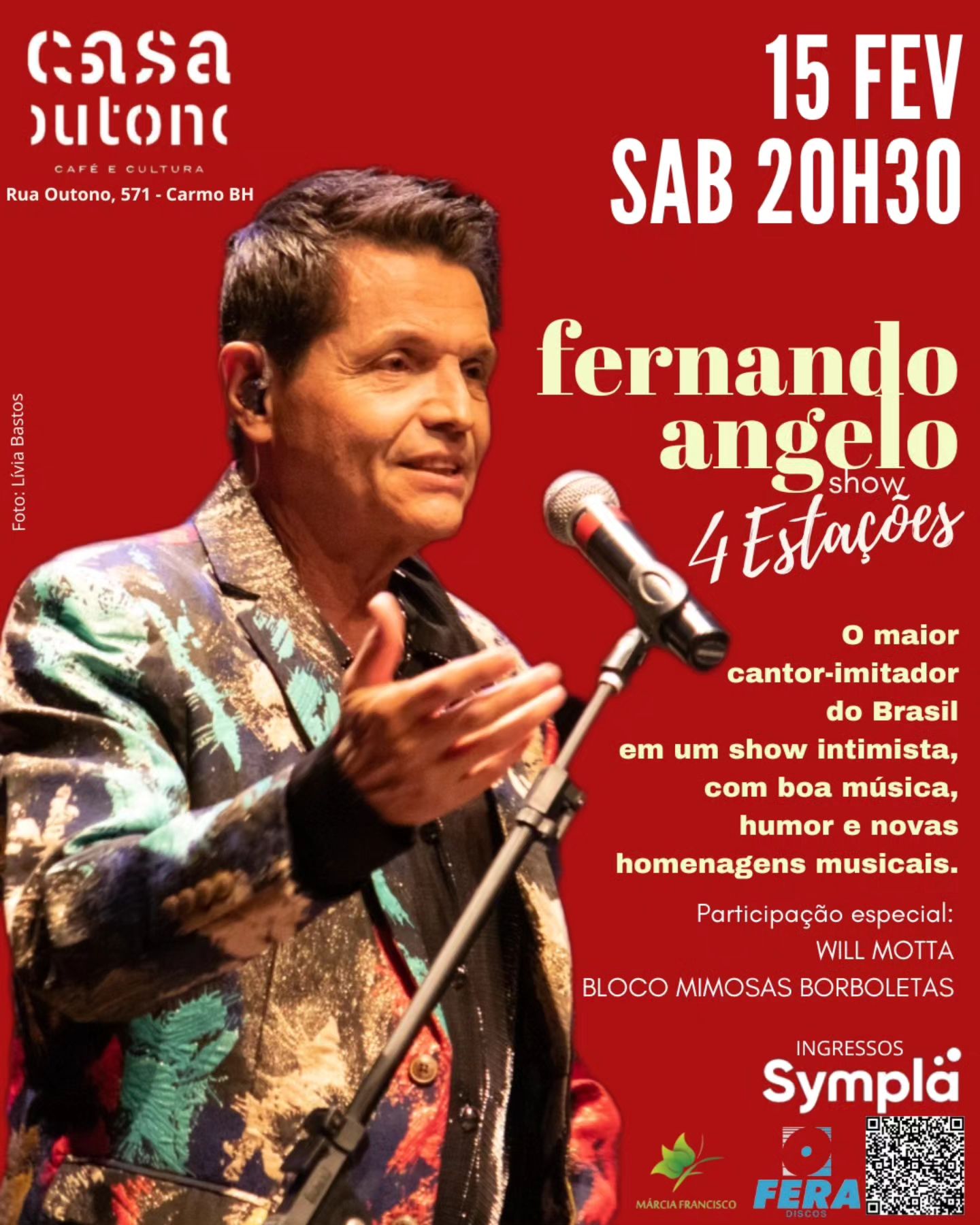 Show: Fernando Ângelo | Portal Oficial de Belo Horizonte