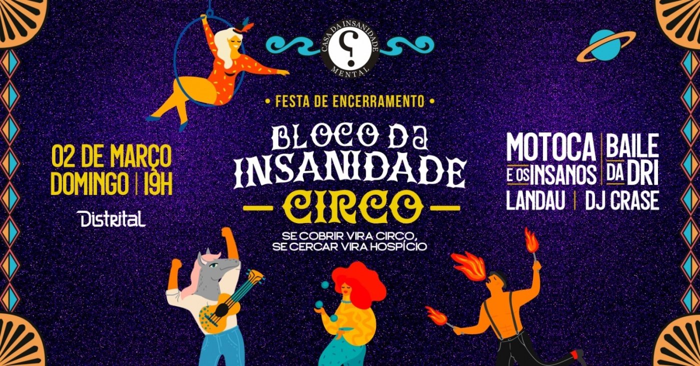 Festa de Encerramento: Bloco da Insanidade | Portal Oficial de Belo ...