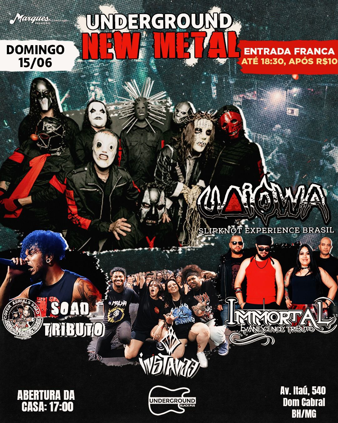 Underground New Metal | Portal Oficial de Belo Horizonte